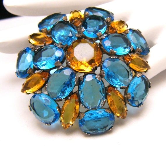 Vintage Fred Block 1940s Sterling Silver Pendant Bold Unfoiled - Etsy