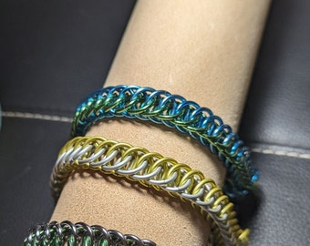 Pride Bracelets | Half Persian 4-1 Bracelet | Chainmaille Bracelet ...
