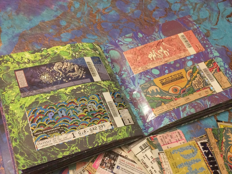 Custom Vinyl Record Ticket Stub Album 152 stubs 2/pg with | Etsy