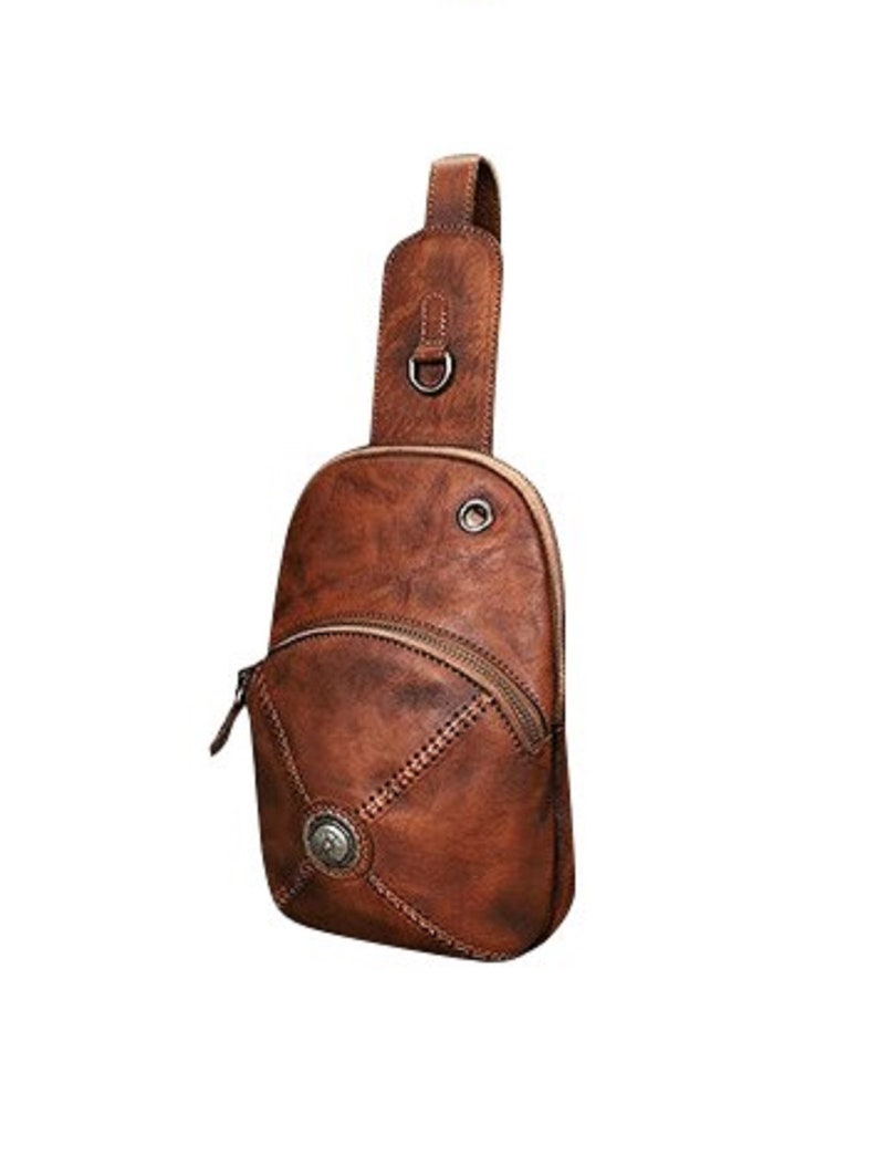 Leather Sling Backpack Leather Sling Bag for Women Leather - Etsy