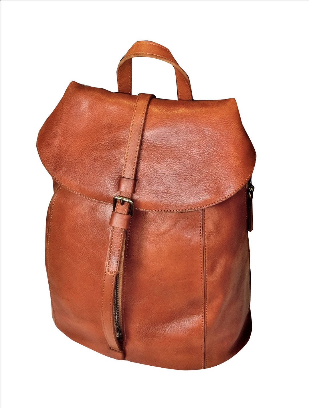 Leather Backpack Purse, Leather Backpack Woman, Minimalist Leather ...