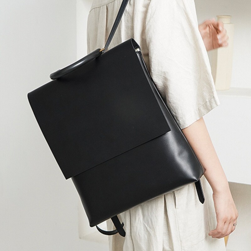 Minimalist Black Backpack - Etsy