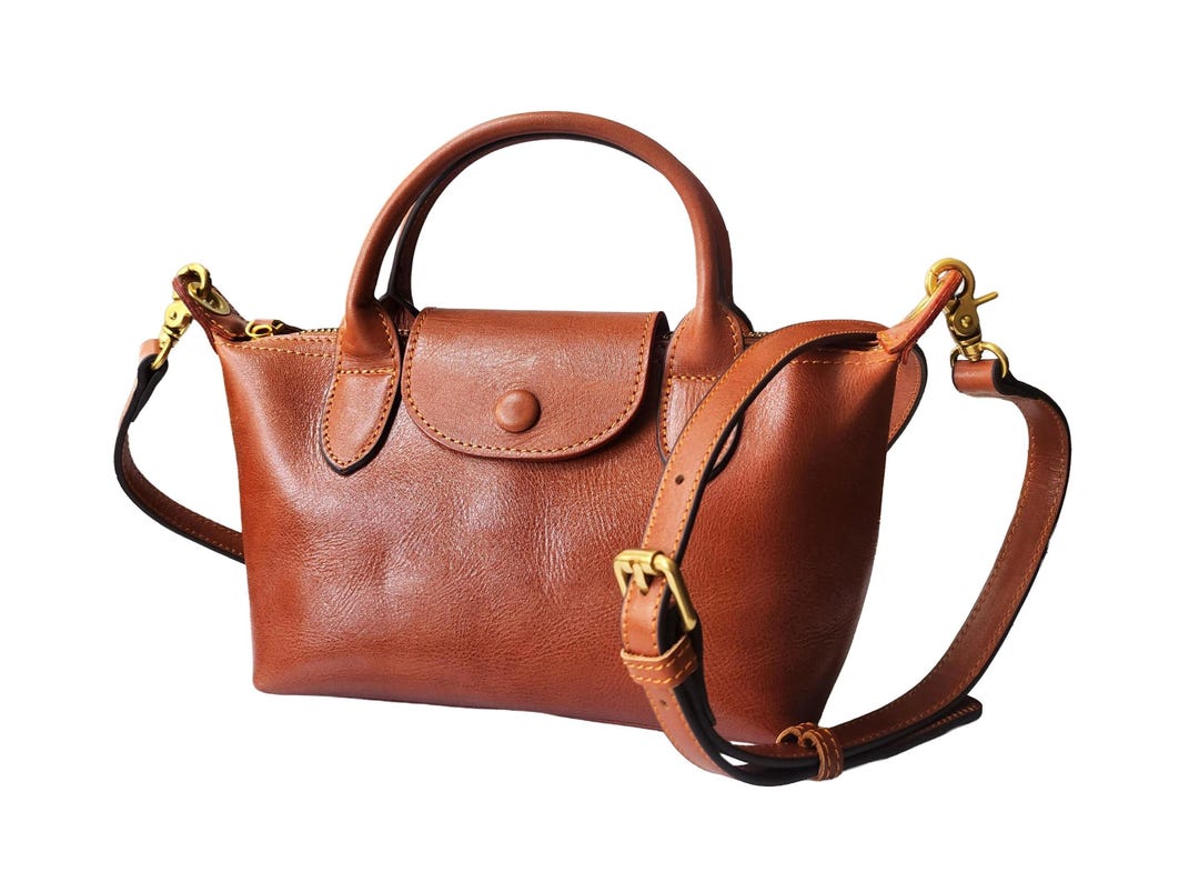 Leather Mini Crossbody Bag: Everyday Top Handle Purse - Etsy