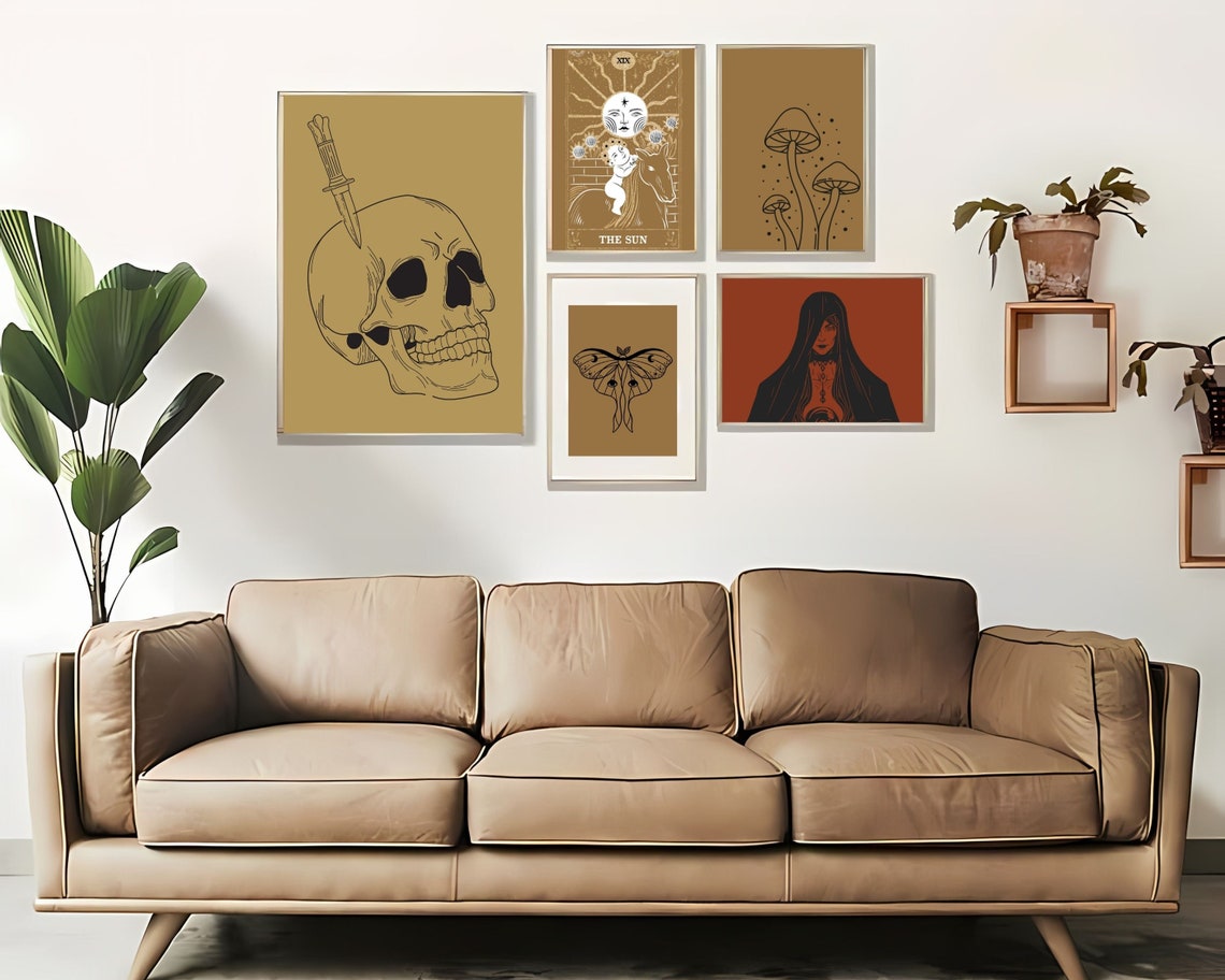 Halloween Art Bundle Set Halloween Decor Halloween Gallery Wall ...