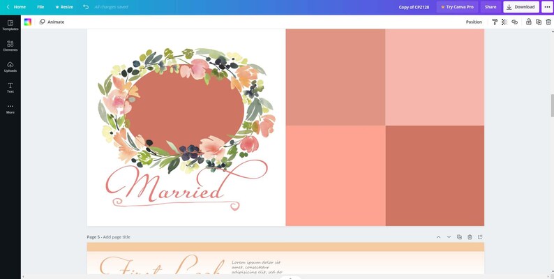 CANVA Wedding Album Template, Wreath White Wedding Album Template 12x12 ... CANVA Wedding Album Template, Wreath White Wedding Album Template 12x12 ...
