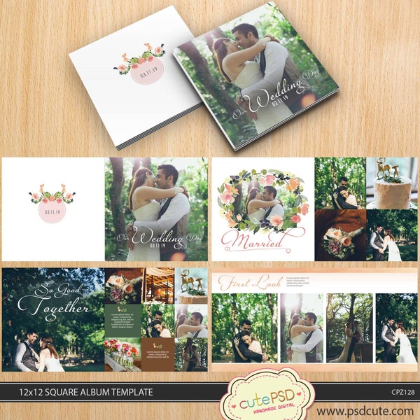 Wedding Album Templates - Etsy