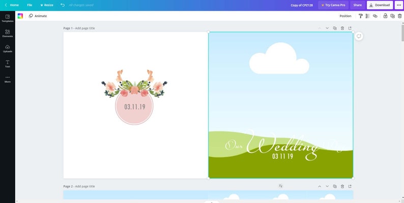 CANVA Wedding Album Template, Wreath White Wedding Album Template 12x12 ... CANVA Wedding Album Template, Wreath White Wedding Album Template 12x12 ...