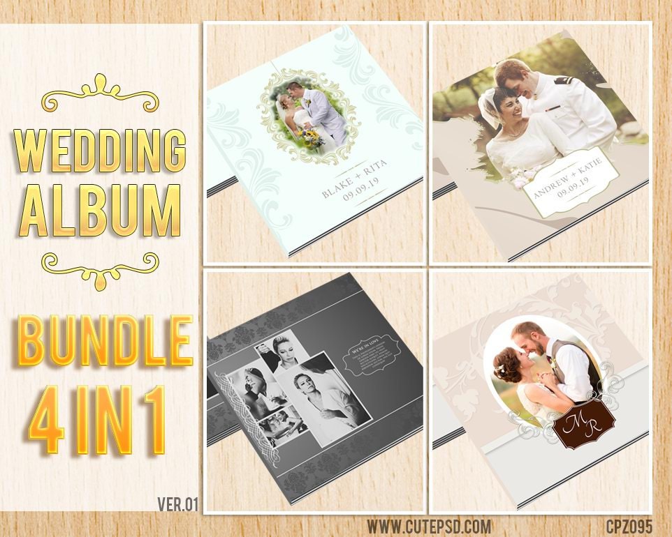 Wedding Album Bundle 4 in 1 V.1 CPZ095 - Etsy
