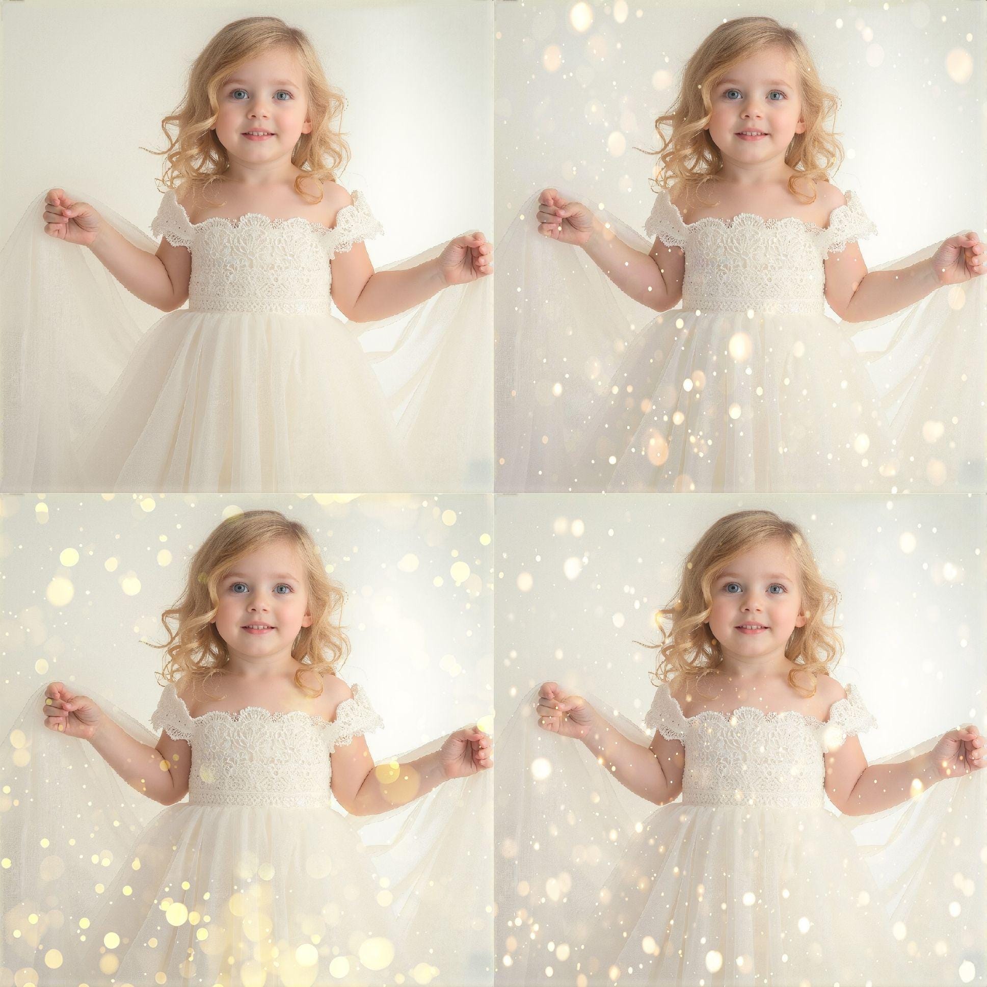 Twinkle Bokeh Photo Overlays, Golden Glow Effects (digital Download ...