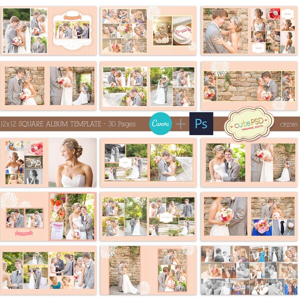 Square Album Template - Etsy
