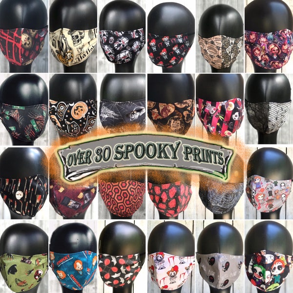 Halloween Face Mask - Etsy