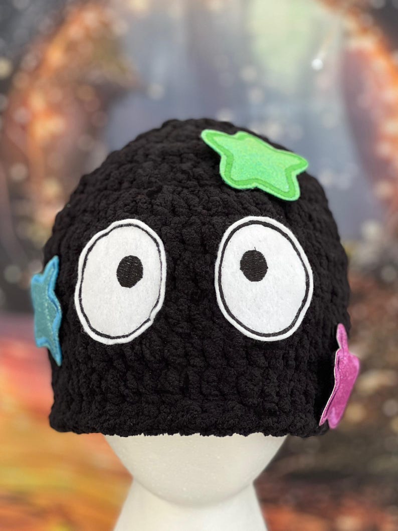 Soot Dust Ball Thick Crochet Hat - Etsy