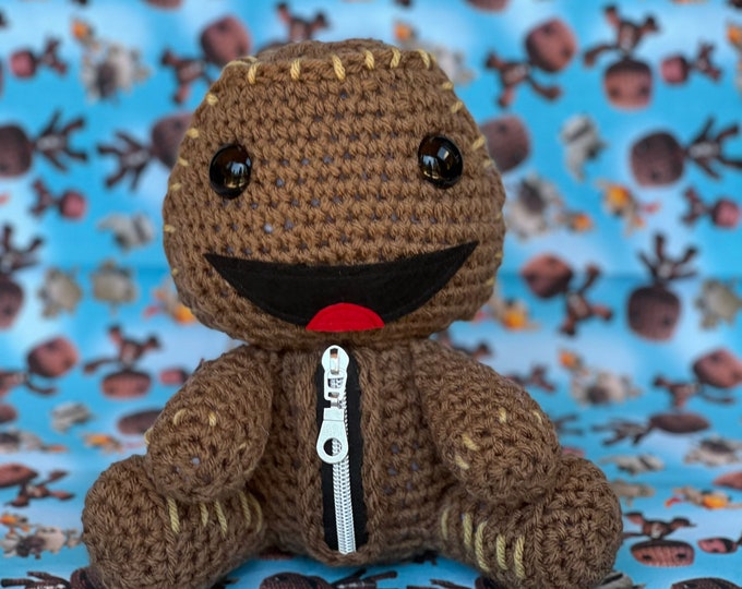 Little Sack Guy Crochet Plush Stuffed Toy LBP - Etsy