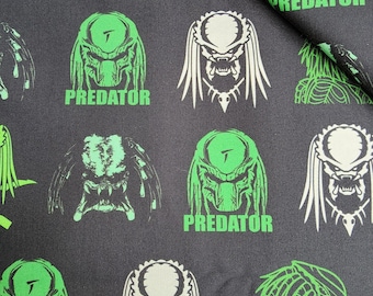 Retro Scary Movie Cotton Fabric Ready to Ship - Etsy