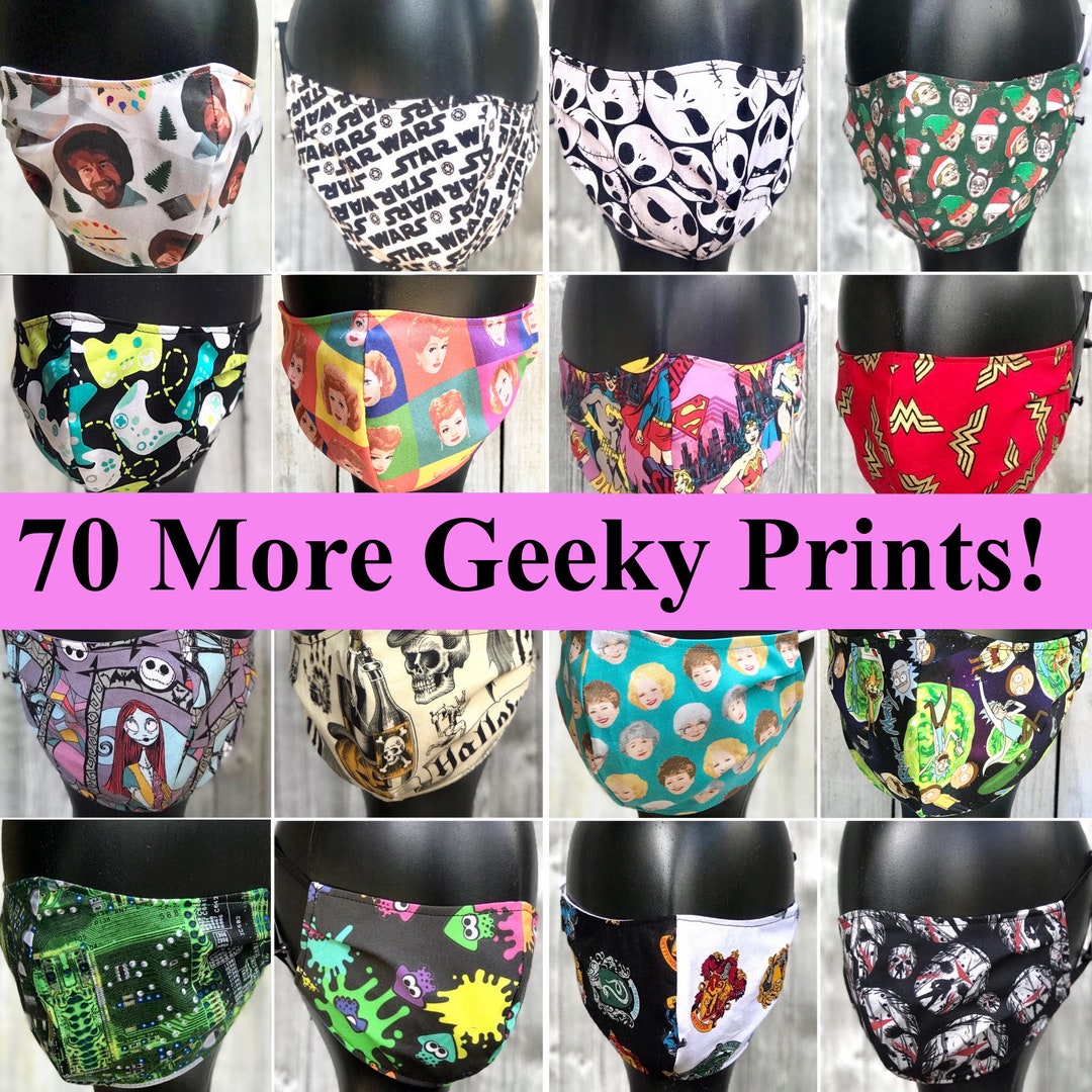 100% Cotton Geeky Gamer Horror Retro Nerdy Scary Funny Pop Culture Face ...