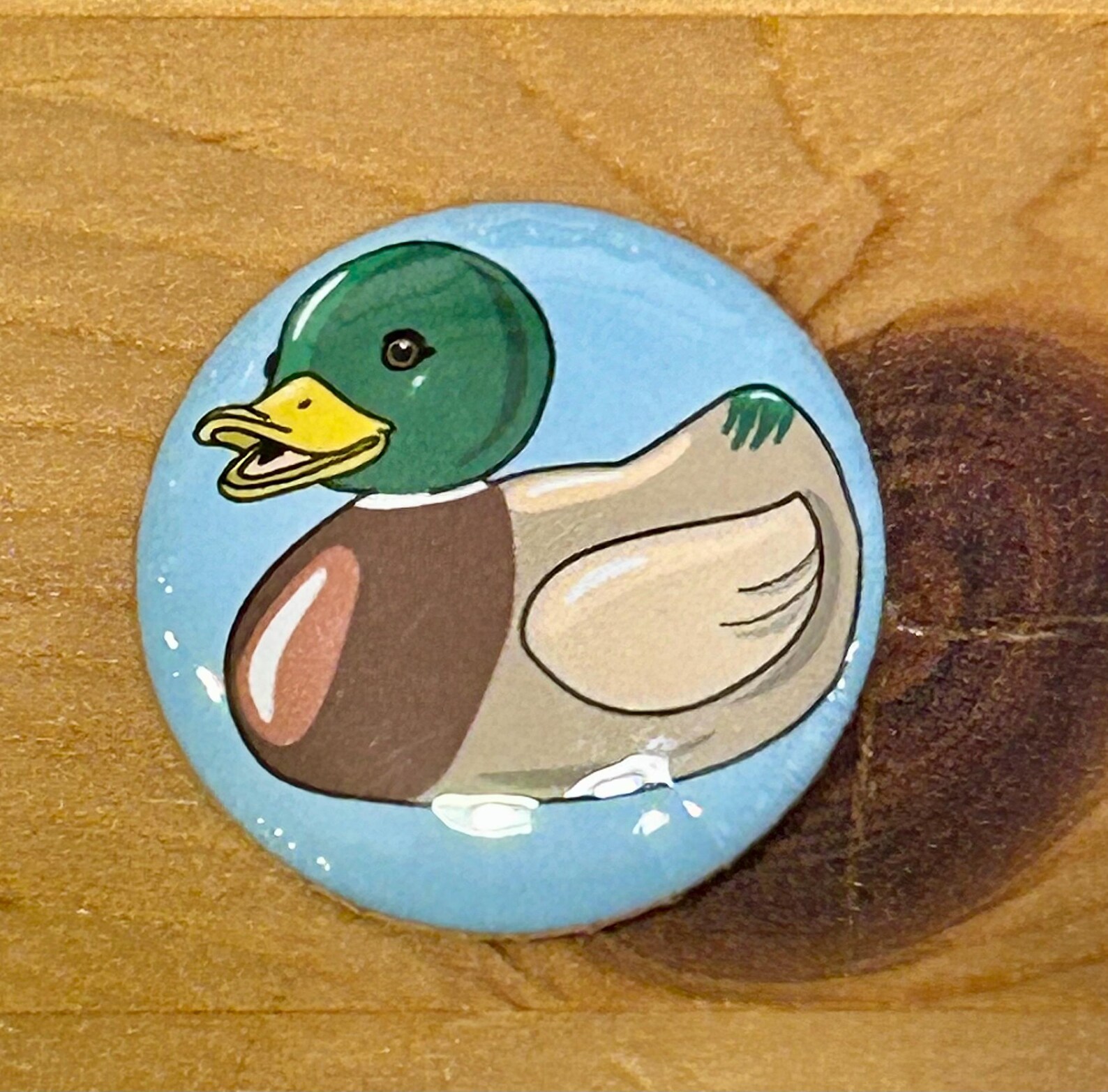 Rubber Duck Button - Mallard Duck 1.25” - Etsy