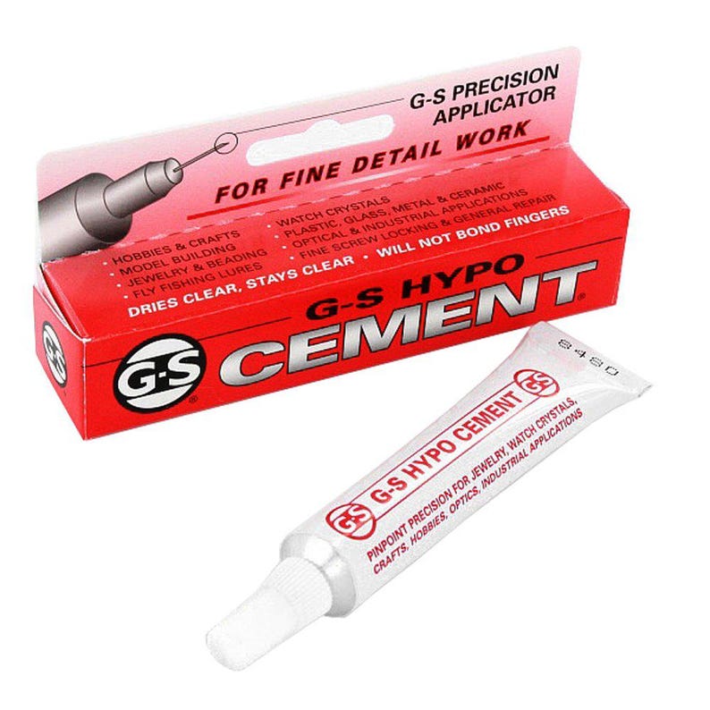 G-S Hypo Cement With Precision Applicator 9ml 1/3 Fl Oz Jewelry Making ...