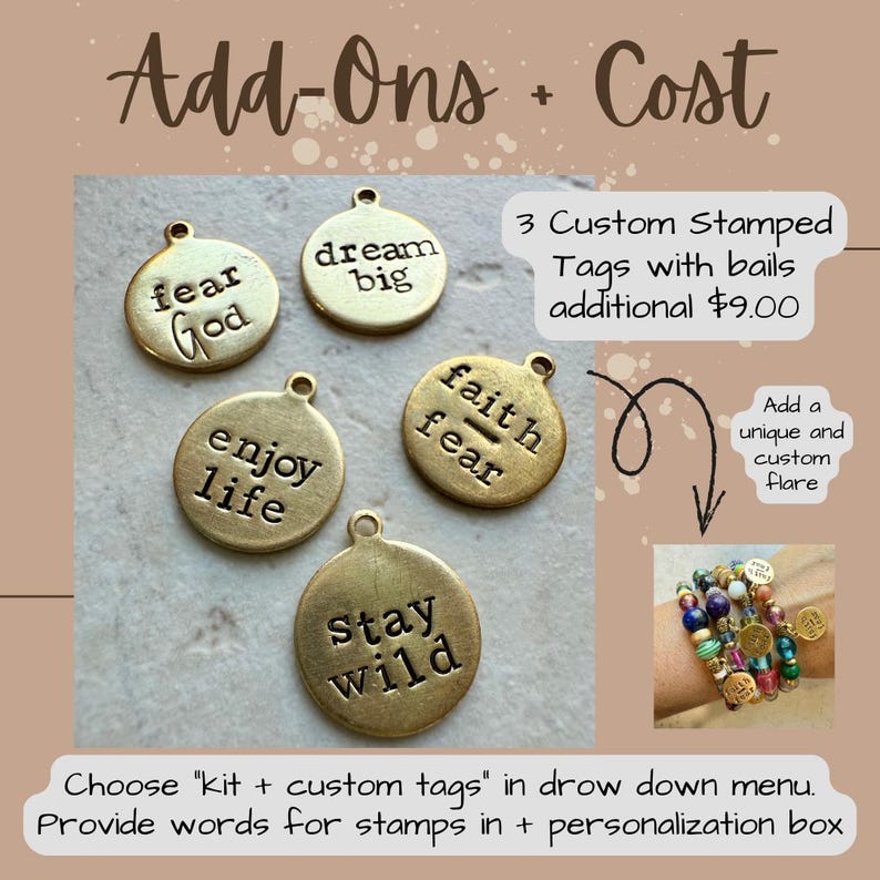 DIY Bracelet Kit DIY Jewelry Kit Bead Mix Making Stretch Cord Bracelet ...