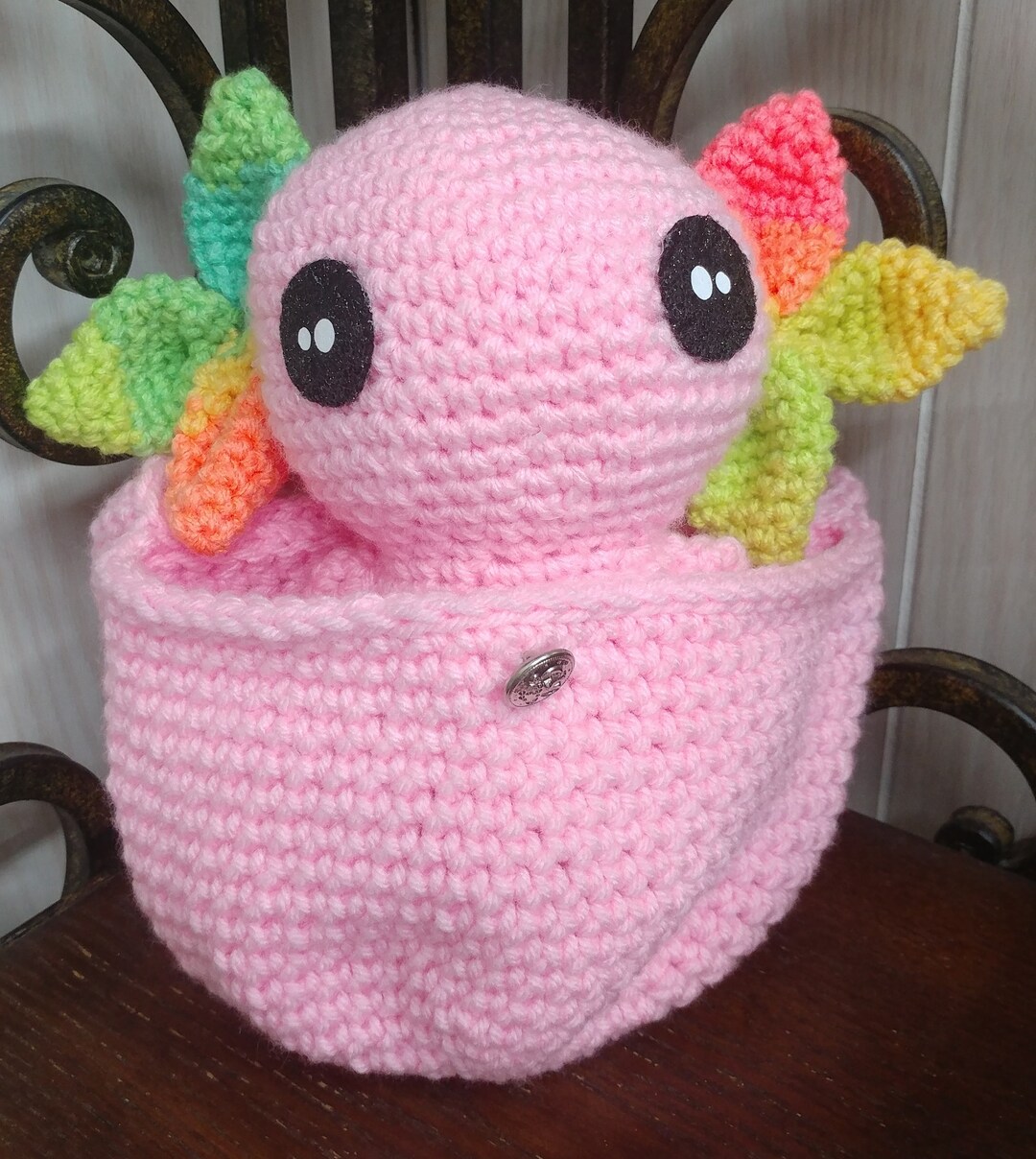 Pink Axolotl / Axolotl Crochet Plushie / Cute Axolotl / Amigurumi ...