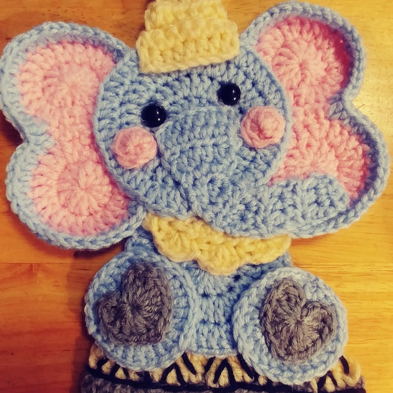 Applique Elephant - Etsy