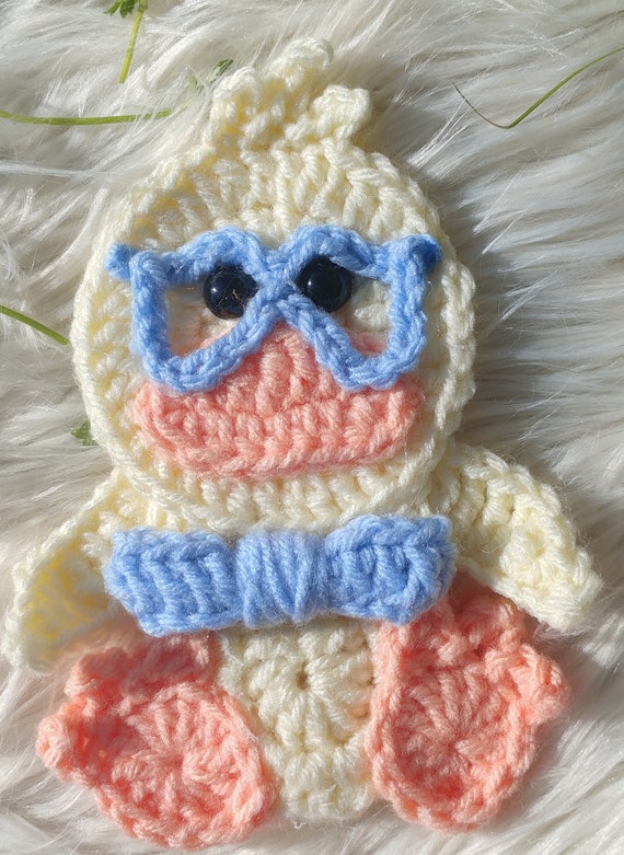 Crochet Duck Applique Baby Duck Applique Duck Nursery Theme | Etsy