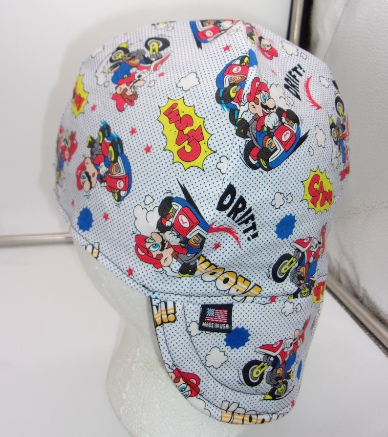 Mario Karts Welding Hat, Hard Hat Liner, Welder, Construction, Pipe ...