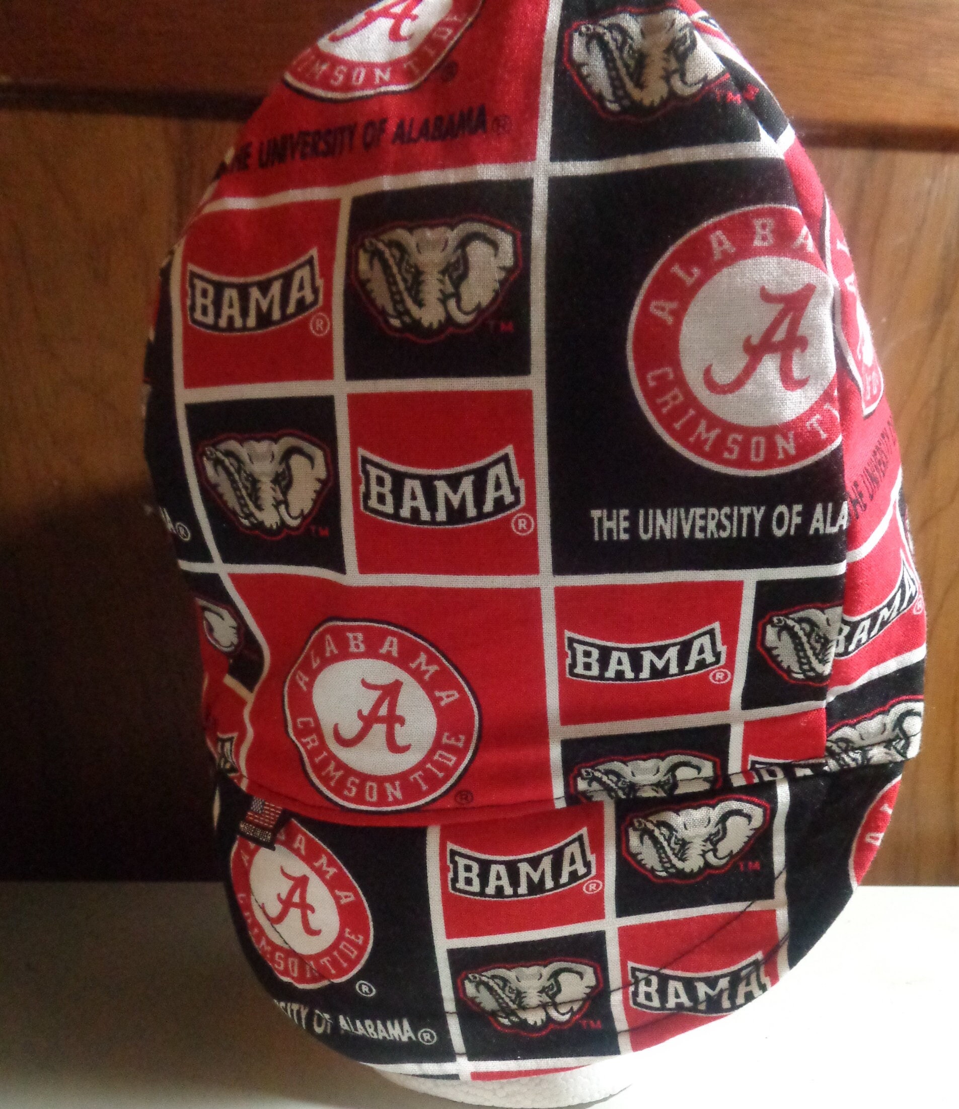 Alabama Crimson Tide Hat, Handmade Welder Cap, Biker Hat - Etsy