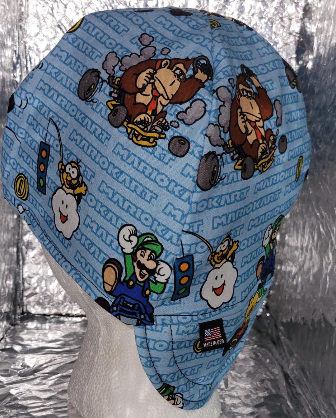 Mario Karts 3 Welding Hat, Hard Hat Liner, Welder, Construction, Pipe ...