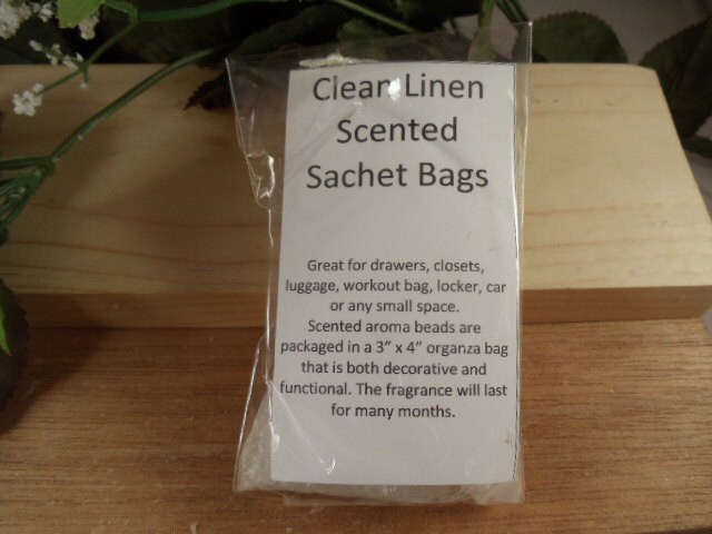 Clean Linen Scented Sachet Bag Clean Fresh Scent Great for | Etsy