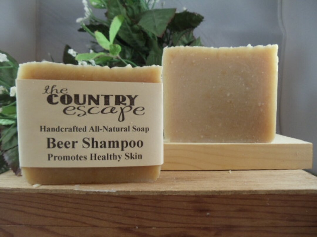 Beer Shampoo Bar - Cleans and Lathers Great- Handmade -all Natural ...