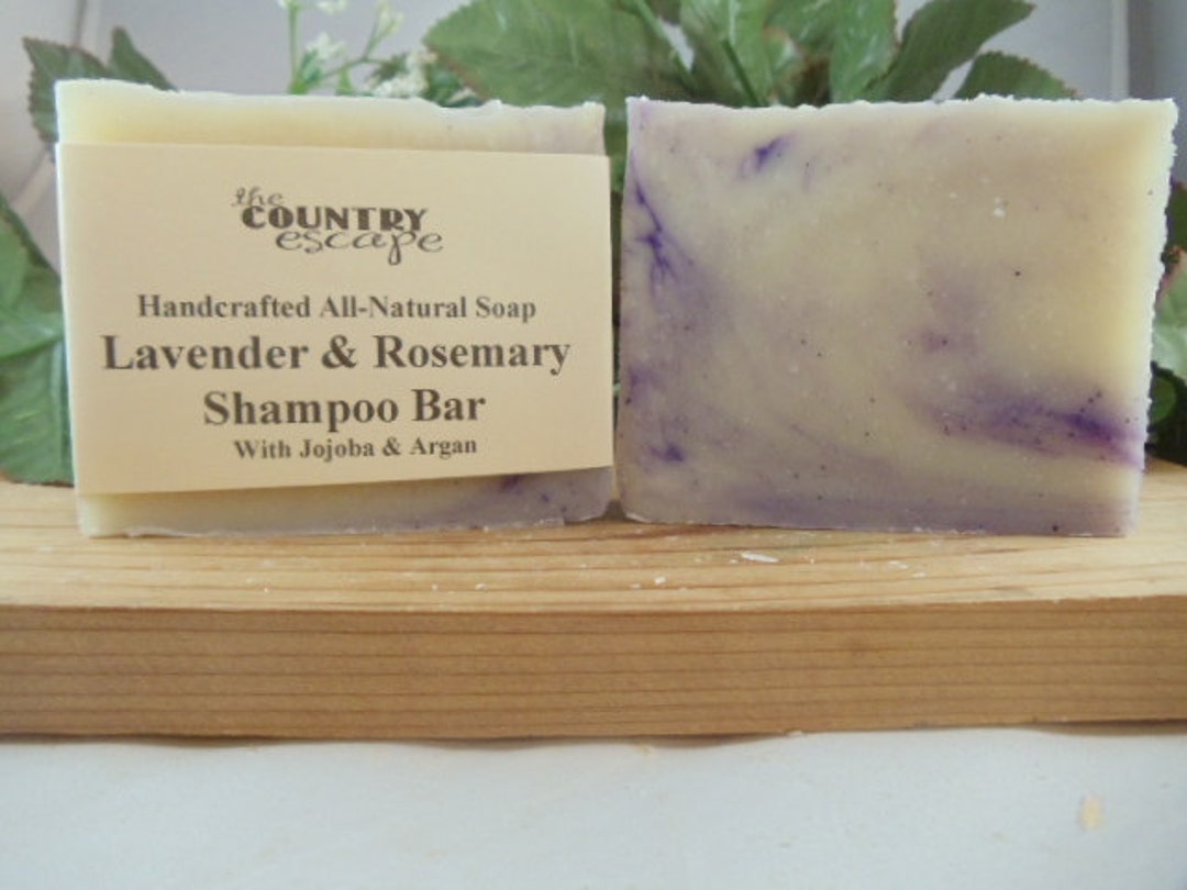 Lavender and Rosemary Shampoo Bar - Handcrafted - Organic - Vegan With ...