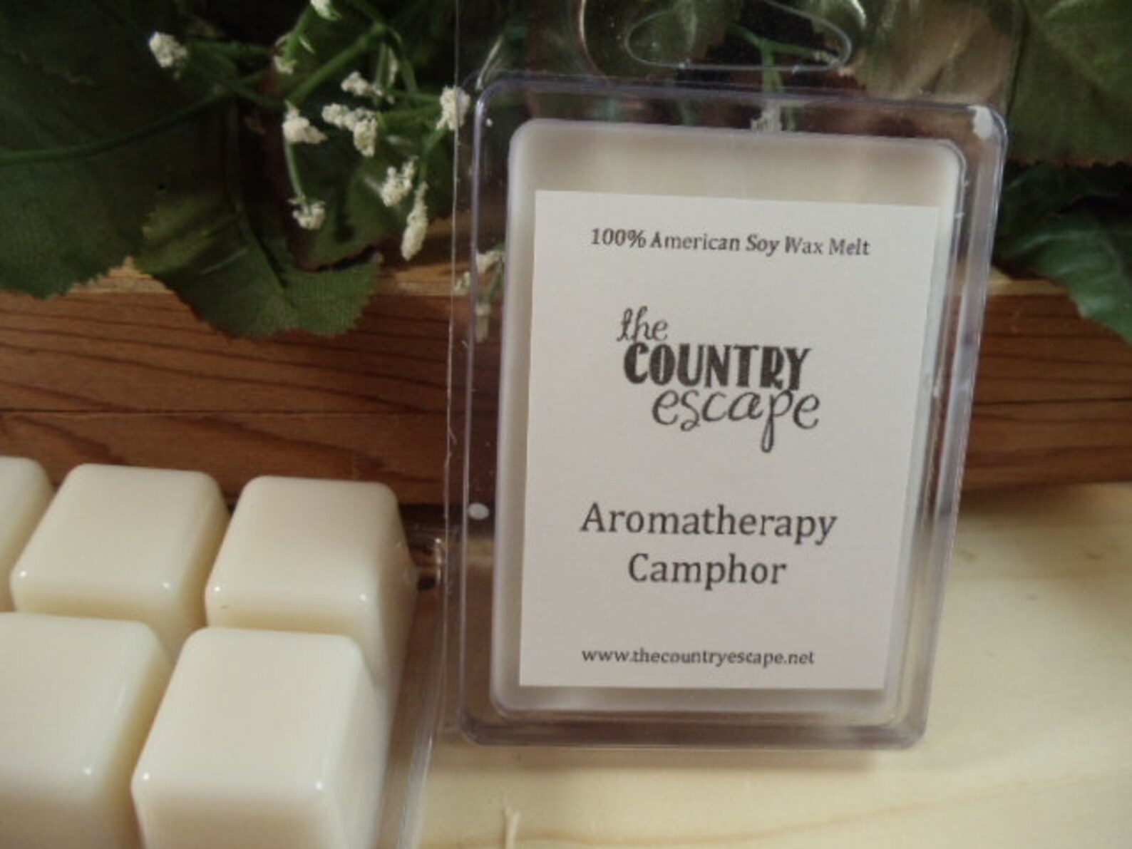 Camphor Essential Oil Scented Soy Wax Clamshell Melt- Maximum Scented ...