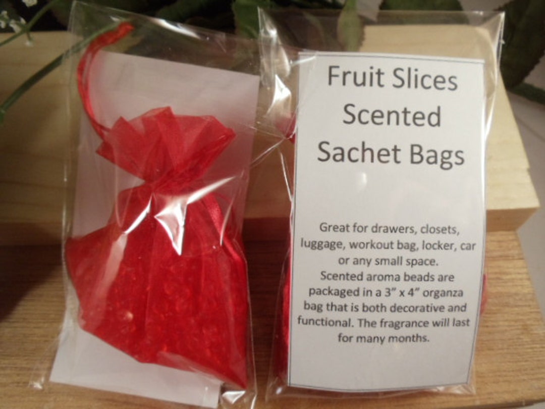 Fruit Slices Scented Sachet Bag - Strong Fruit Scent -great for Drawers ...