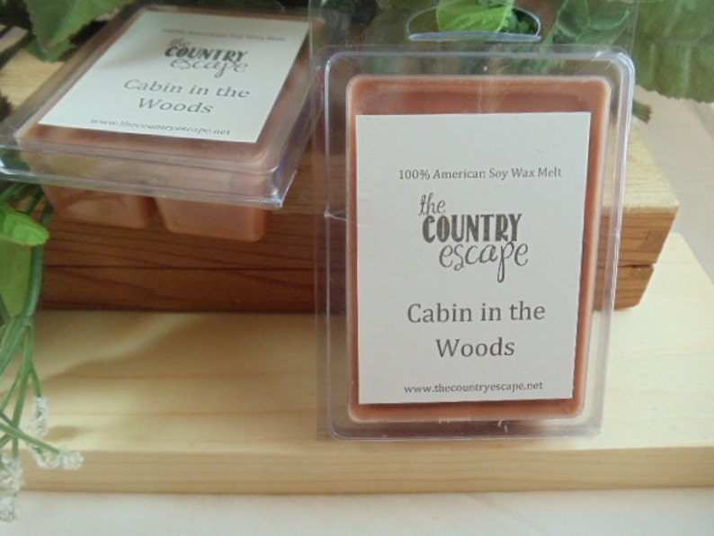 Cabin in the Woods Scented 100% Soy Wax Melt - Cozy and Rustic -maximum ...