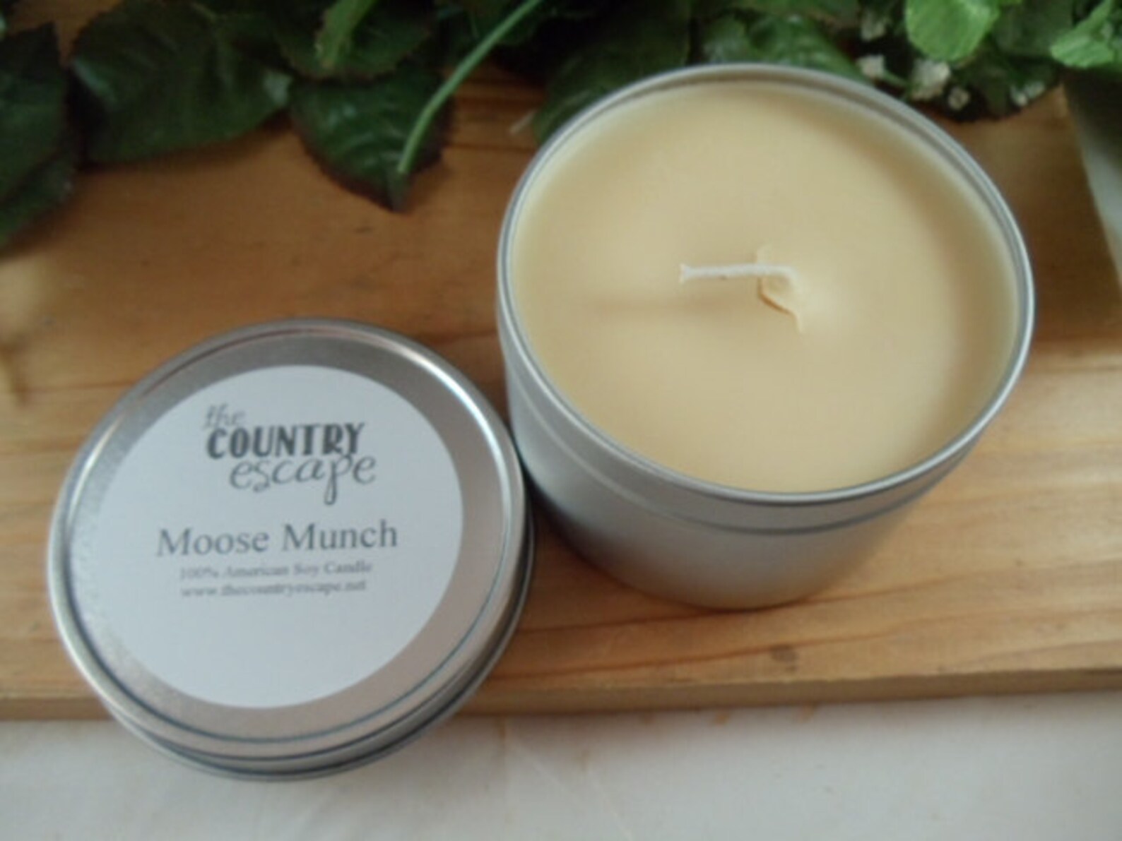 8 Oz Moose Munch Soy Candle in Metal Tin - A Great Holiday Fragrance ...