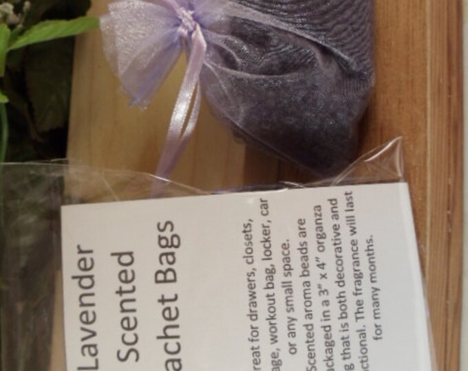 Lavender Scented Sachet Bag - Calming Relaxing Scent -great for Drawers ...