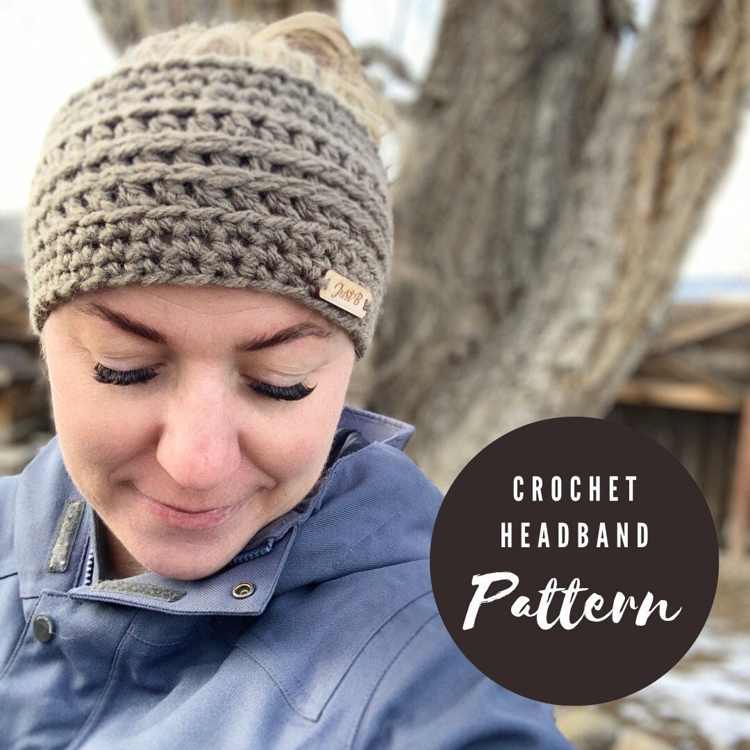 Beginner Crochet Headband Pattern: Easy Earwarmer (PDF Pattern) - Etsy