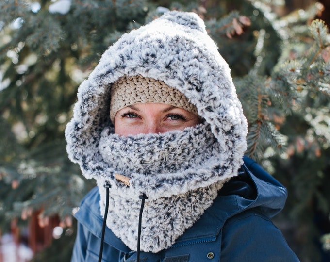 Balaclava, Hooded Face Mask, Snowboard Face Covering, Hooded Ski Mask ...