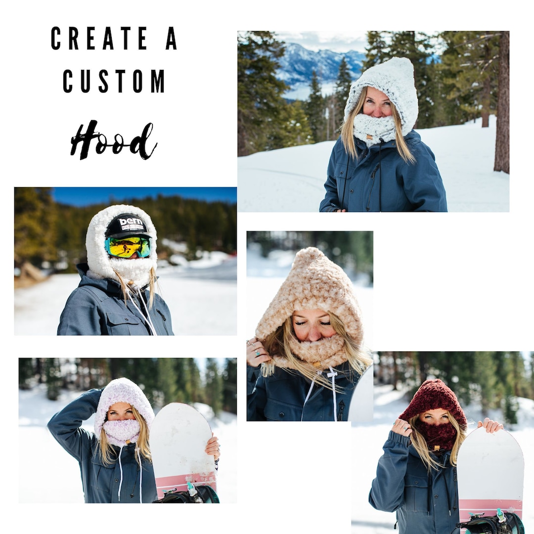 Balaclava, Hooded Face Mask, Snowboard Face Covering, Hooded Ski Mask ...