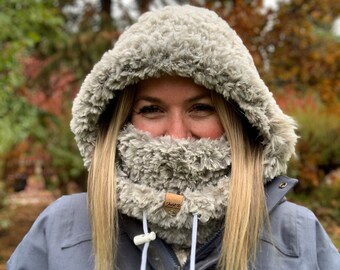 Balaclava, Hooded Face Mask, Snowboard Face Covering, Hooded Ski Mask ...