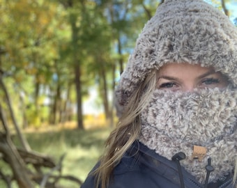Balaclava, Hooded Face Mask, Snowboard Face Covering, Hooded Ski Mask ...