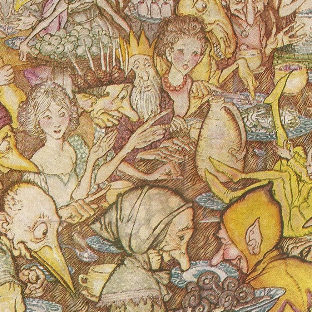 Arthur Rackham Fairy Tale Book Illustration Elfin Hill by | Etsy