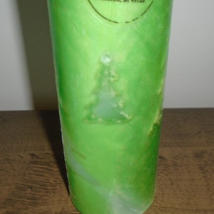 Bullfrog Light Co Glow Candle Green Christmas Trees 9 Pillar NOS ...