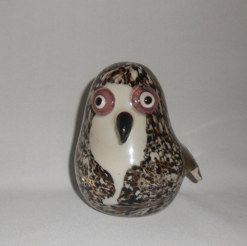 Murano Glass Murano Owl Owl Figurine Owl Decor Italian Art - Etsy