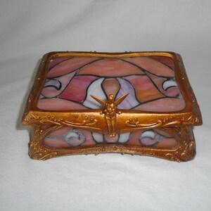Disney Tinkerbell 50th Anniversary Stained Glass Metal Jewelry Box Ltd ...