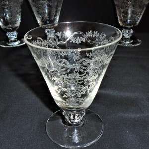 Fostoria Romance Oyster or Fruit Cocktail Glasses Set of 4 - Etsy