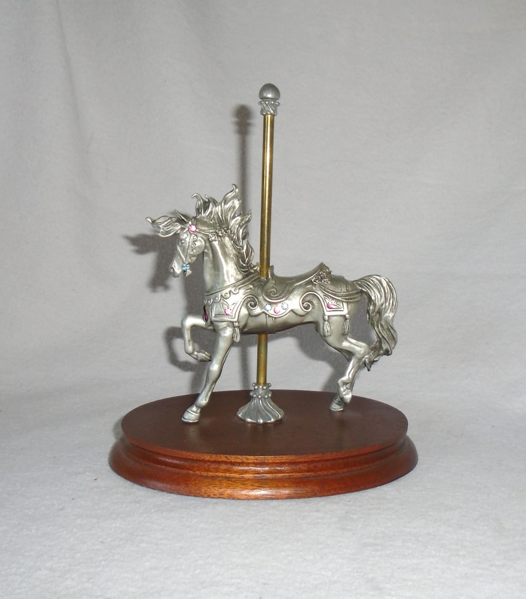 Chilmark Pewter Carousel Horse SATIN LADY Figurine 1987 - Etsy
