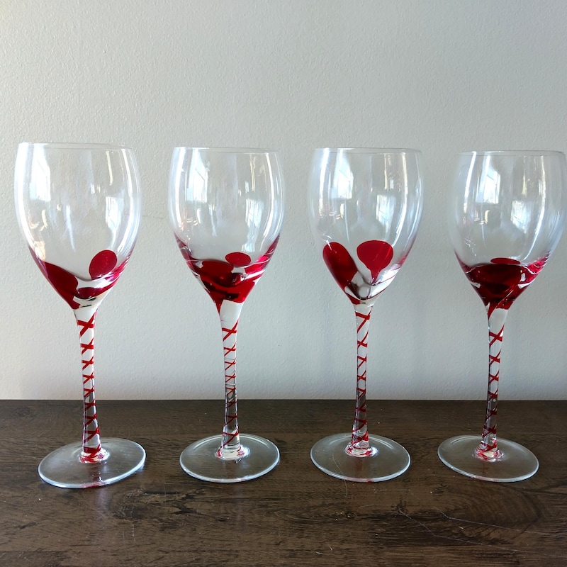 Pier 1 Stem Glasses - Etsy