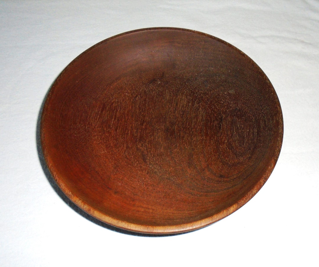 Ray Huskey Wood Dough Bowl Handmade Vintage 9" Rustic Farmhouse ...