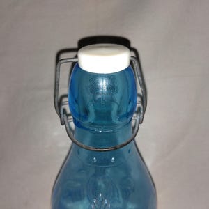 Antique Blue Milk Bottle Embossed Absolutely Pure Milk Italy - Etsy